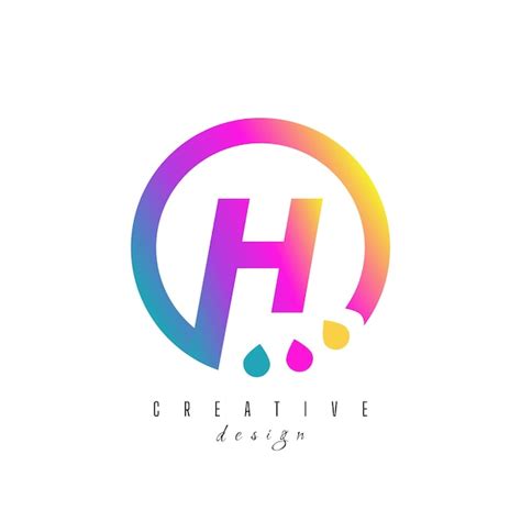 Premium Vector Circle Initial Letter H Logo Design