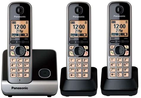 Panasonic Kx Tg6711e Trio Set Of 3 Intercom Plus Ptcl Wireless Landline Phone With