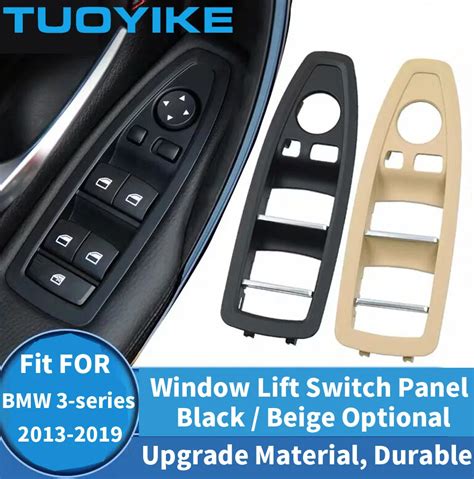 블랙 베이지 자동차 인테리어 내부 윈도우 리프트 스위치 버튼 교체 패널 트림 커버 Bmw 3 시리즈 F30 F31 F34