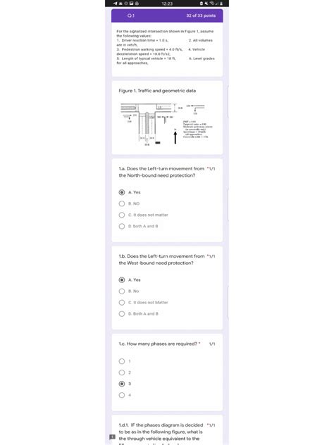 Sheet 6 Signalized Intersections Pdf
