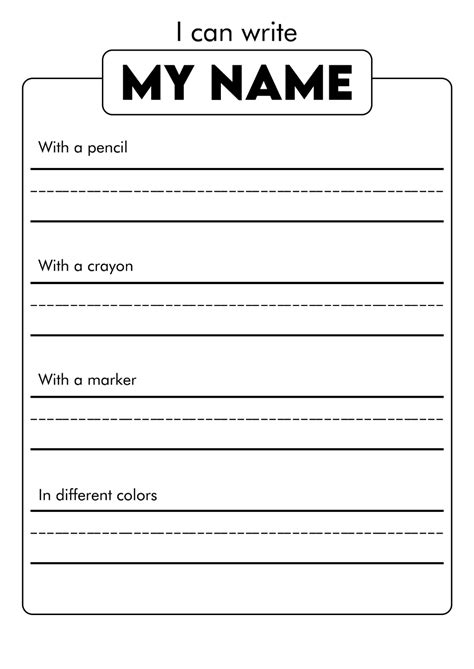 Printable Name Practice Sheets Printable Free Templates