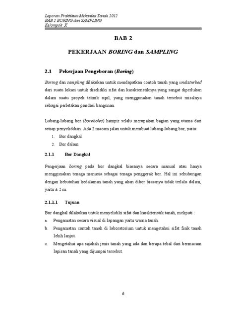Boring Dan Sampling Pdf