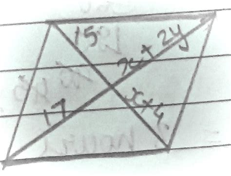 in the given figure solve for x and y