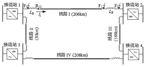 flexible dc power grid fault line identification method based on cosine