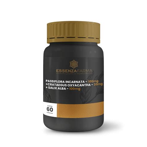 Passiflora Incarnata Crataegus Oxyacantha Salix Alba 60 Caps