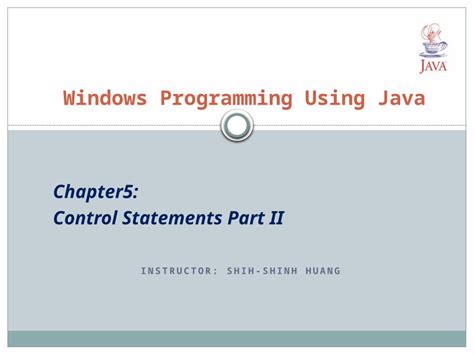 pptx instructor shih shinh huang windows programming using java