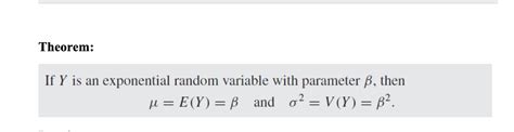 Solved If Y Is An Exponential Random Variable With Parameter Chegg