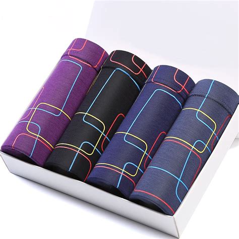 Badubg Мъжко бельо гащи модни боксерки мъжки дишащи мъжки секси