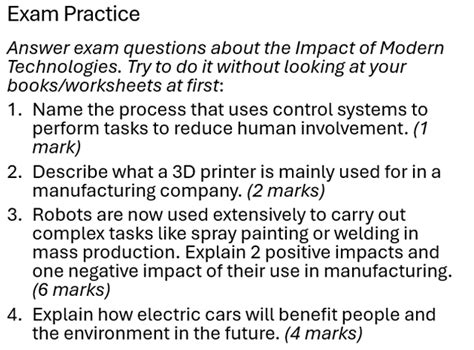 Engineering Gcse Aqa Impact Of Modern Technologies Teaching Resources Engineering Gcse Aqa Impact Of Modern Technologies Teaching Resources