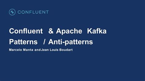 Webinar Patterns Anti Patterns Ppt