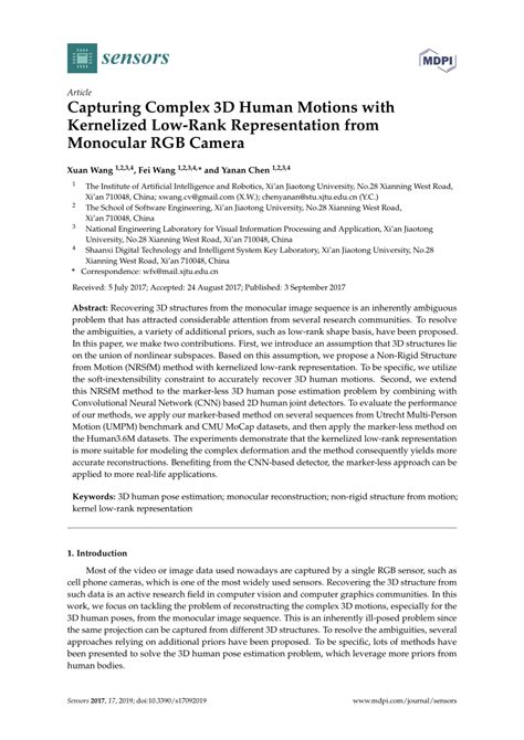 pdf capturing complex 3d human motions with kernelized low rank