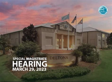 Special Magistrate March 29 2027 City Of Deltona Free Download