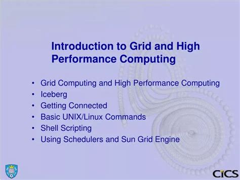 Ppt Introduction To Grid And High Performance Computing Powerpoint Presentation Id