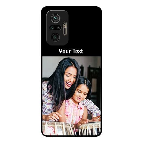 Buy Redmi Note 10 Pro Max Photo With Name On Glass Phone Case