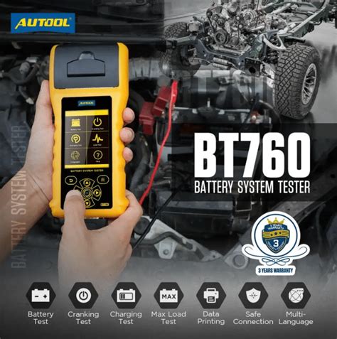 Battery System Tester 6-32V AUTOOL BT760