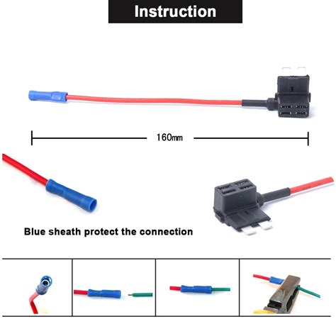12v 15 Amp Car Add A Circuit Fuse Adapter Middle Blade Fuse Holder Hepsiburada Global
