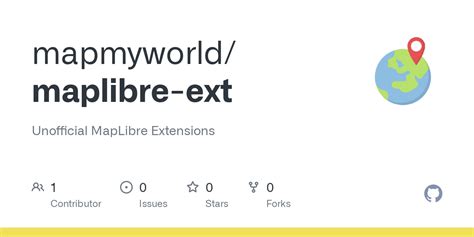 GitHub Mapmyworld Maplibre Ext Unofficial MapLibre Extensions