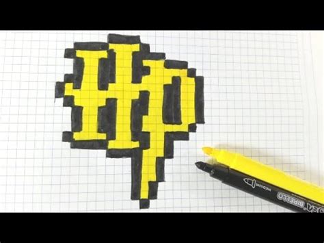 Pixel Art Harry Potter Mod Le Coloriage Facile Dessin Imprimer