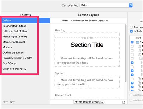 can t undo the automatic indent when i compile for docx scrivener for
