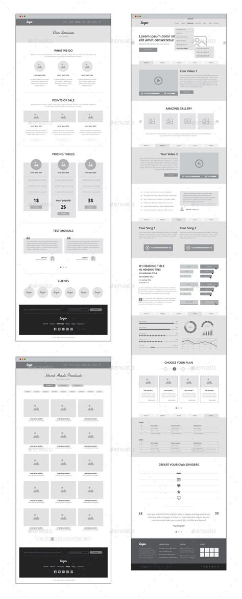 Ux Wireframe Website Xperience Users
