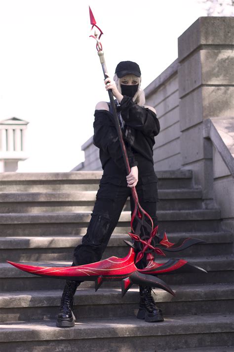 Arlecchino Cosplay Scythe Genshin Impact For 3d Printing Etsy