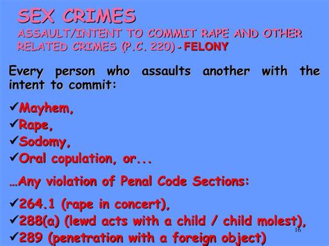 Ppt Sex Crimes Powerpoint Presentation Free Download Id6198888