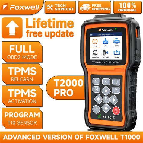 Foxwell Tpms Reset Tool Relearn Scan Auto Tire Pressure Sensor Programming Obd2 Ebay