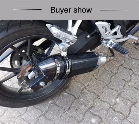 범용 51mm 입구 오토바이 배기 시스템 머플러 파이프 Cb250 Cb400 Cb1000 Cb600 먼지 자전거 머플러