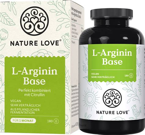 Nature Love L Arginin Base Kapseln 180 St 129 G Dauerhaft Günstig Online Kaufen Dm De