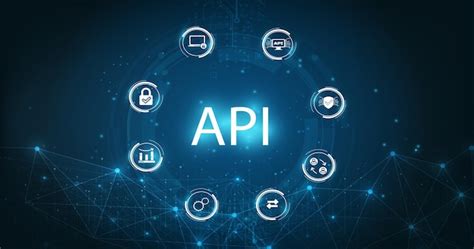 Premium Vector Application Programming Interface Api On Blue