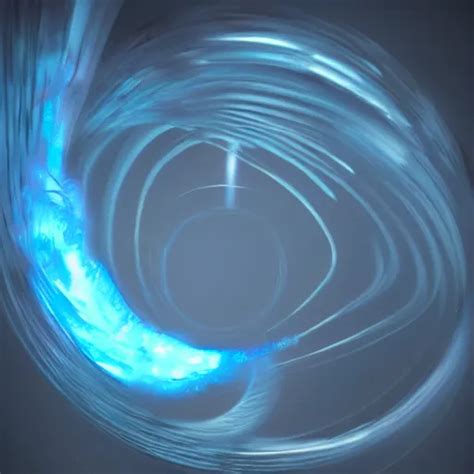A Swirling Vortex Of Blue Plasma Energy Dramatic Stable Diffusion