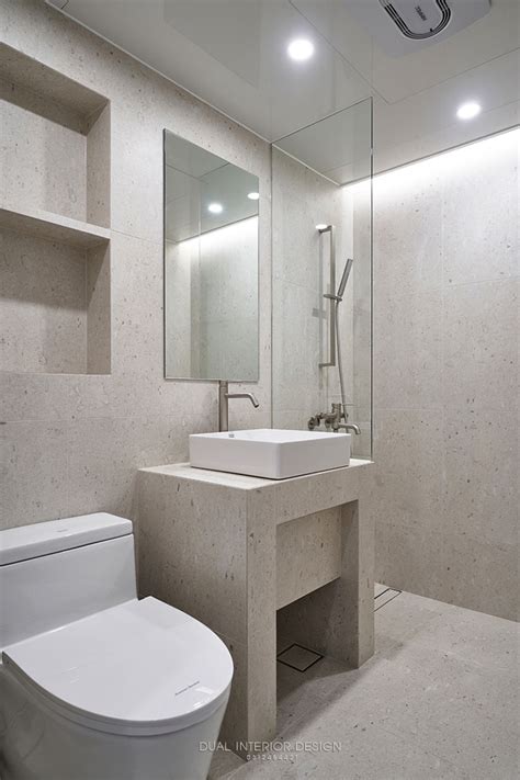 조적욕조와 조적세면대로 시공한 욕실 리모델링[600각 타일 졸리컷 마감] 네이버 블로그