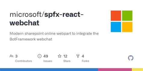 Spfx React Webchatlicense At Main · Microsoftspfx React Webchat · Github