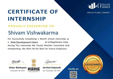 Shivam Vishwakarma On Linkedin Internship Webdevelopment Javascript Html Css Opportunities…