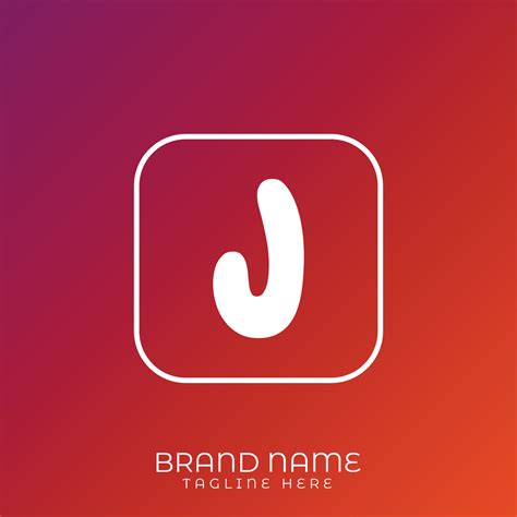 Letter J Initial Logo Template Alphabet With Gradient Background 20898438 Vector Art At Vecteezy