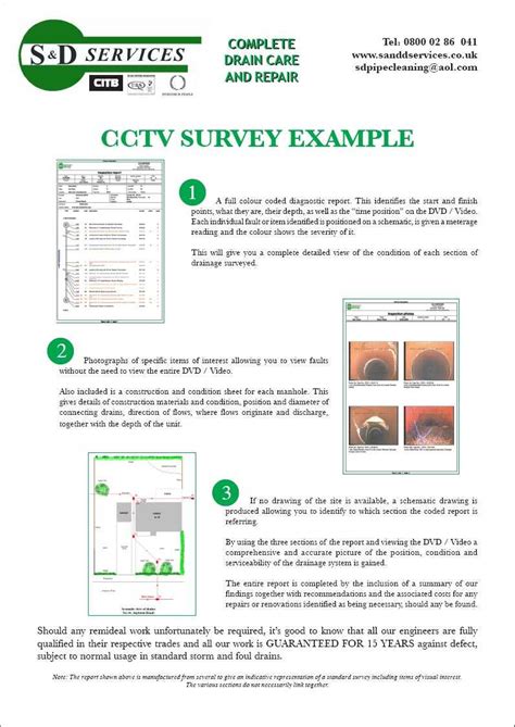 Sewer Inspection Report Template