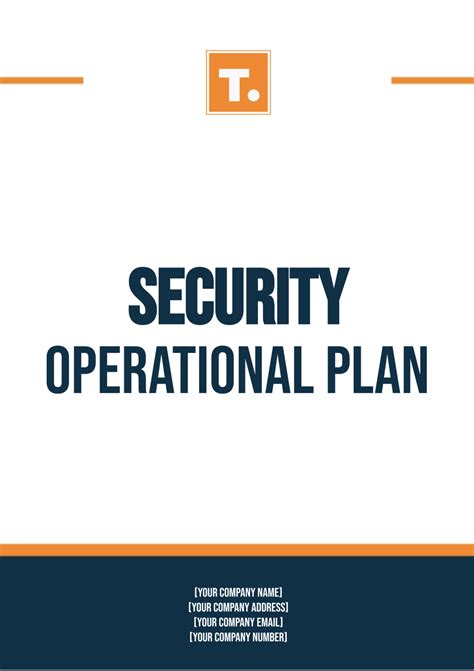 Free Security Operational Plan Template To Edit Online