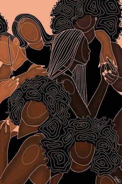 Melanin Sistas Art Print By Colored Afros Art Icanvas Artofit