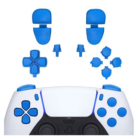 PS Dualsense Controller Full Button Set Matte UV Deep Blue For BDM