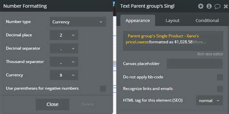 automatically add decimal placements in weweb ask us anything