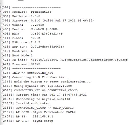 Esp Does Not Connect To The Template Issues And Errors Blynk Community