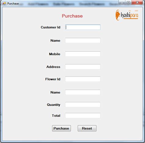 Flower Shop Management System Project In Vb With Source Code And Report Download Kashipara