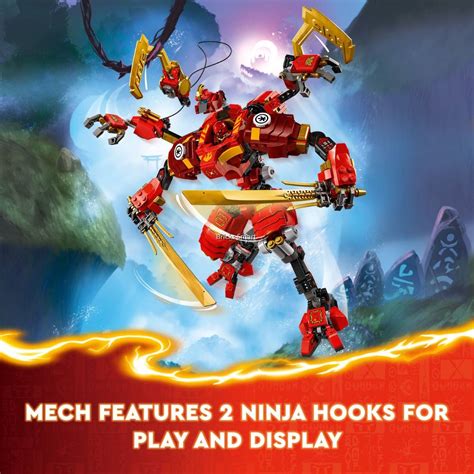 LEGO 71812 NINJAGO Kais Ninja Climber Mech Building Toy Set