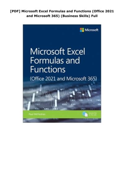 [pdf] microsoft excel formulas and functions office 2021 and microsoft