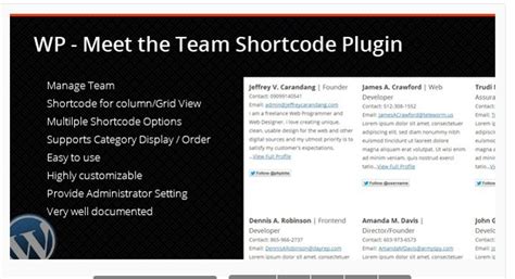 Best Wordpress Team Member Plugins Code Geekz