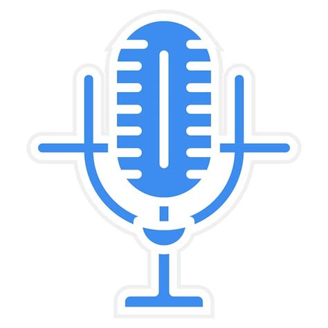 Premium Vector Microphone Icon Style
