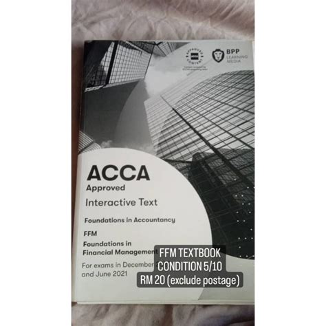 Acca Bpp Kaplan Textbook Shopee Malaysia