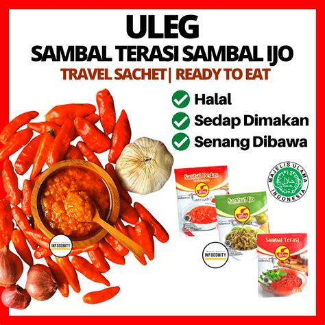 Uleg Sambal Uleg Indonesia Sambal Terasi Indonesia Sambal Ijo Ori Indonesia Sambal Hijau Sambal