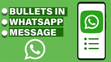 How To Add Bullets Numbered List In Whatsapp Messages New Features YouTube