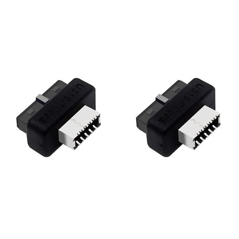 2x Usb Front Panel Adapter Usb3 0 19pin 20pin To Type E Female Adapter Internal Vertical
